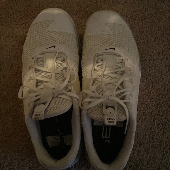 Nike | Shoes | Custom All White Nike Metcom | Poshmark